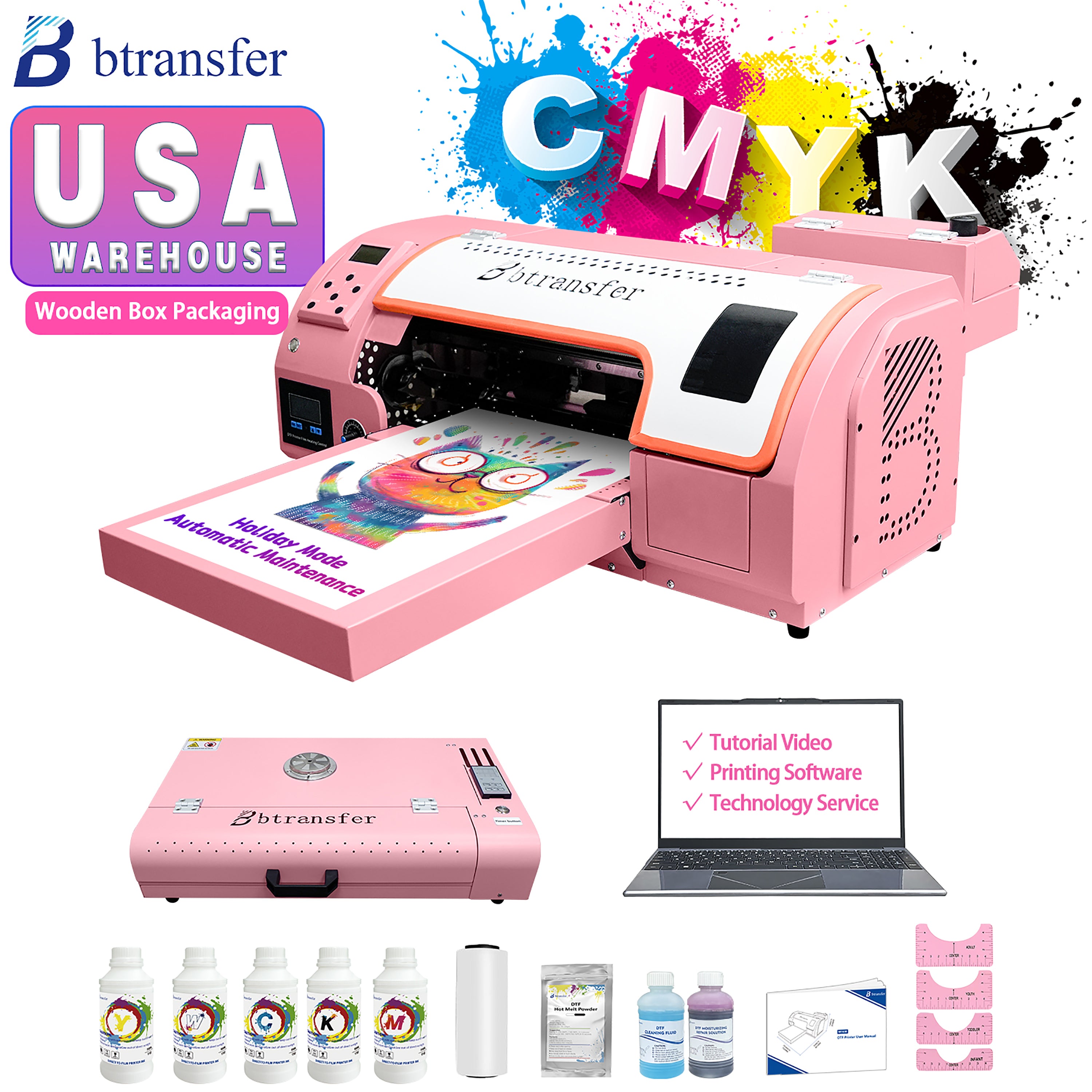 Less Maintenance Direct To Film (DTF) Printer Bundles，Shop Online – B btransferdtf